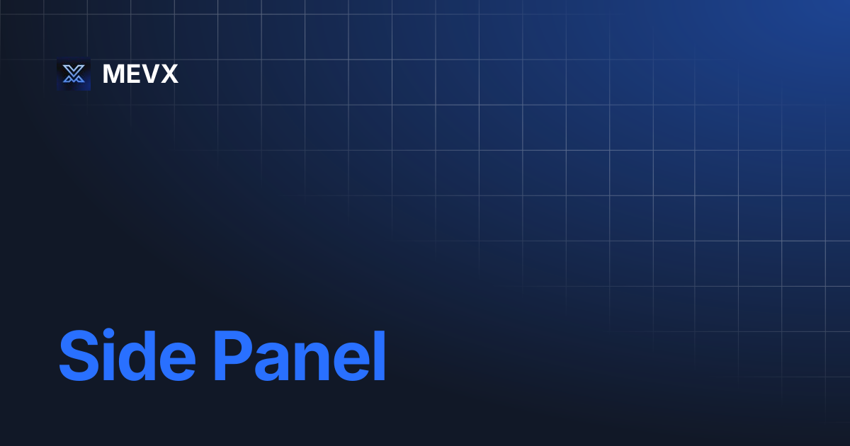 Side Panel | MEVX